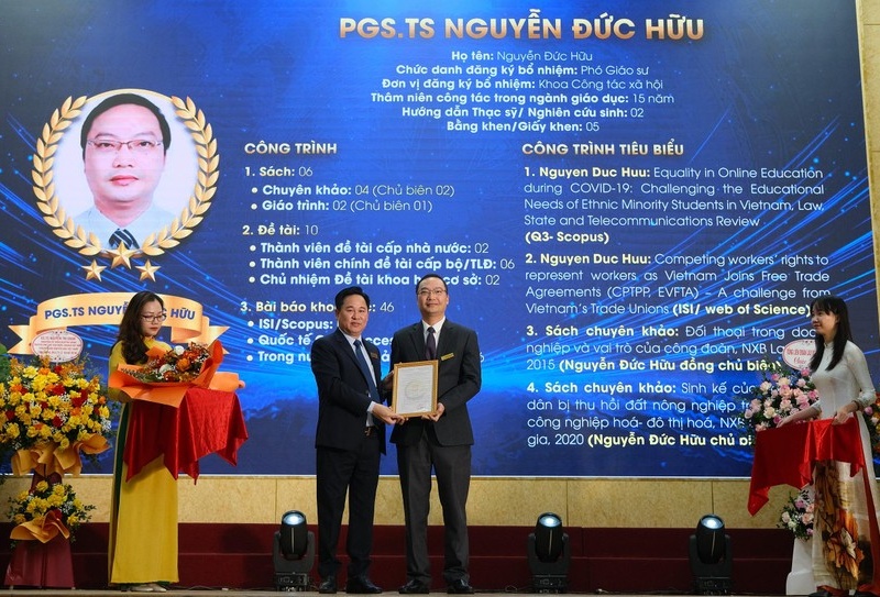 Trường ĐH Công đoàn tổ chức Lễ công bố và trao quyết định bổ nhiệm phó ...