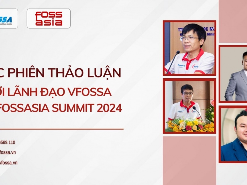 Các phiên thảo luận bởi lãnh đạo của VFOSSA tại FOSSASIA Summit 2024