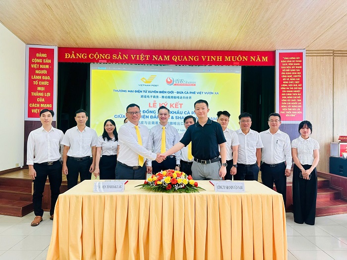 Bưu điện tỉnh Đắk Lắk ký hợp đồng xuất khẩu cà phê sang Trung Quốc qua ...